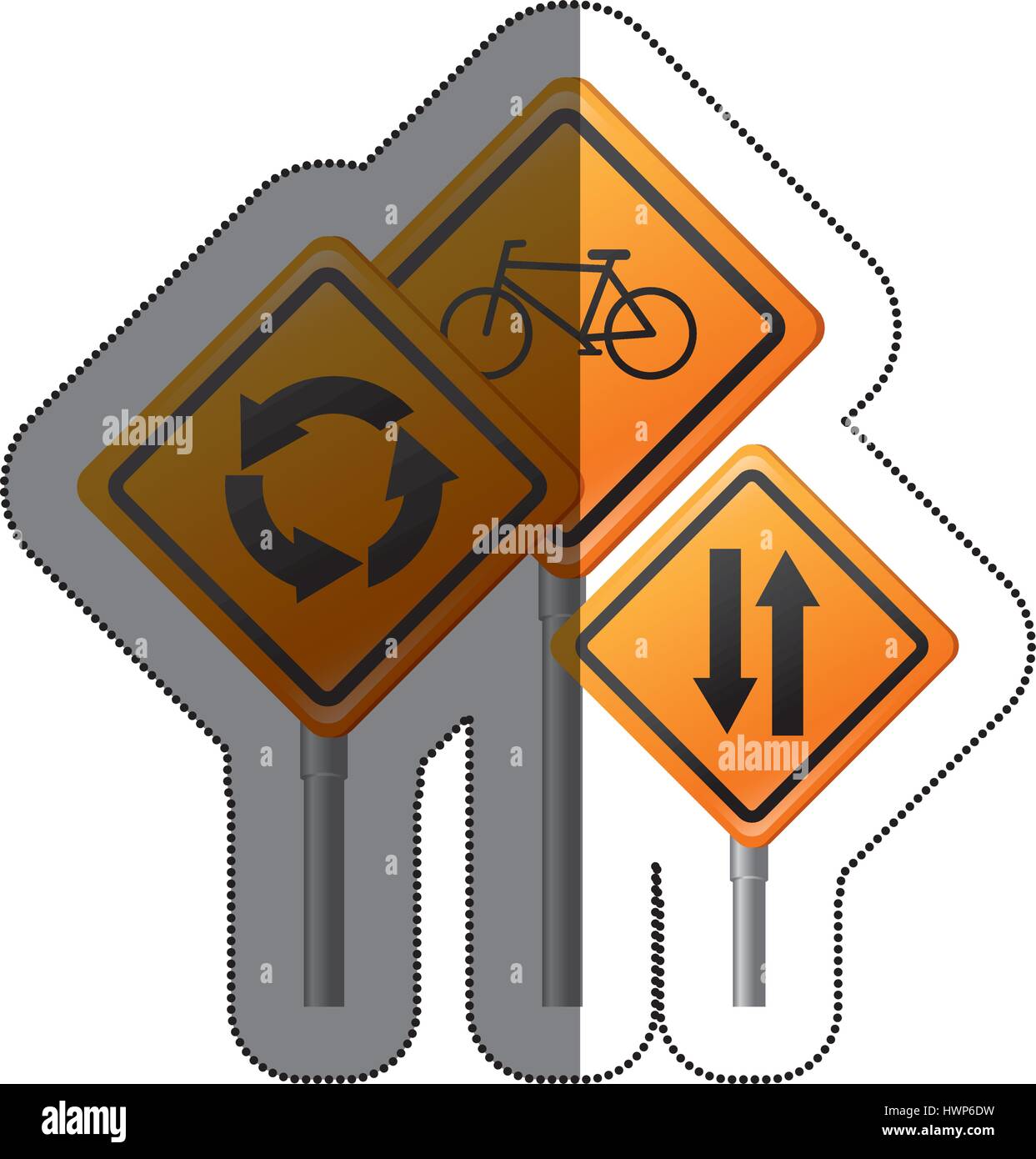 Illuminated traffic signals Stock Vector Images - Alamy