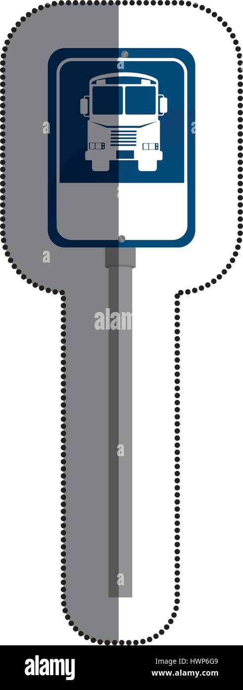 Bus stop point Stock Vector Images - Alamy
