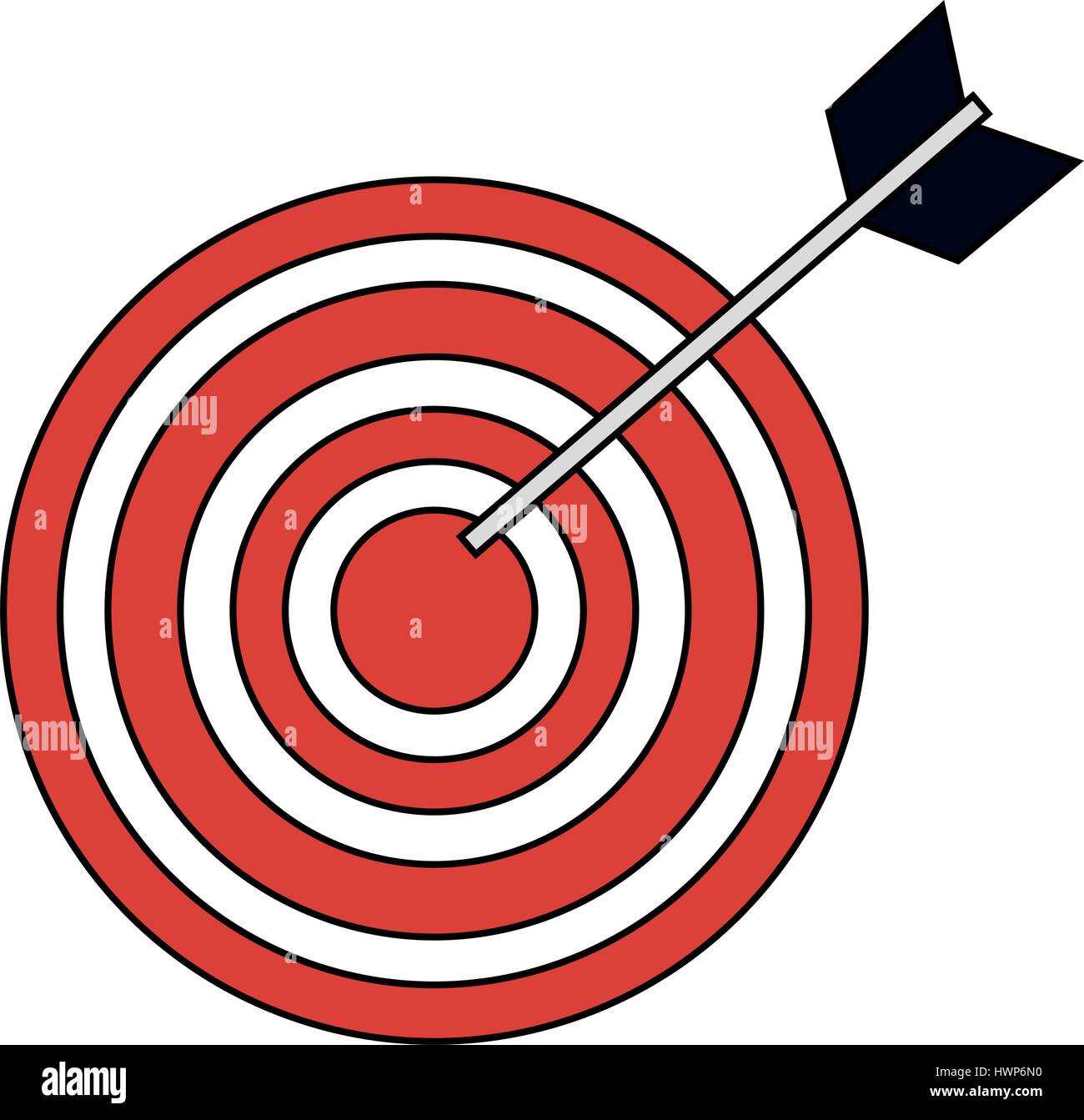 bullseye target icon image Stock Vector Image & Art - Alamy