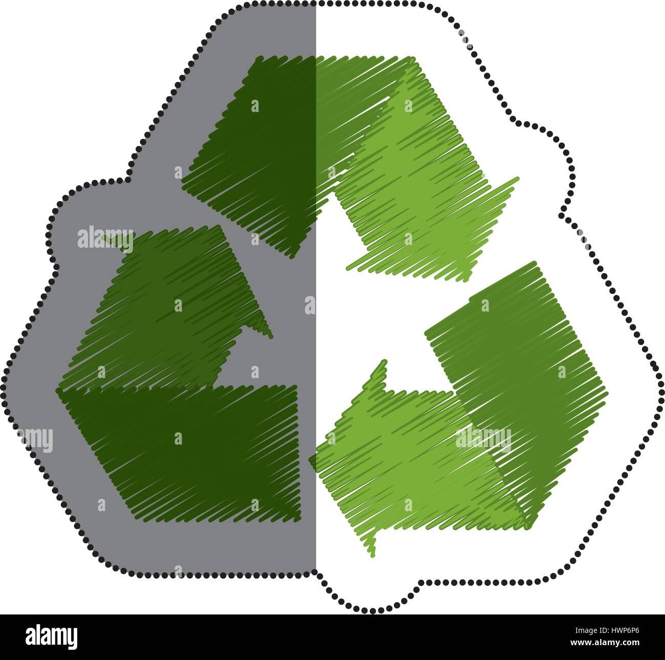 recycle arrows symbol icon vector illustration design Stock Vector ...