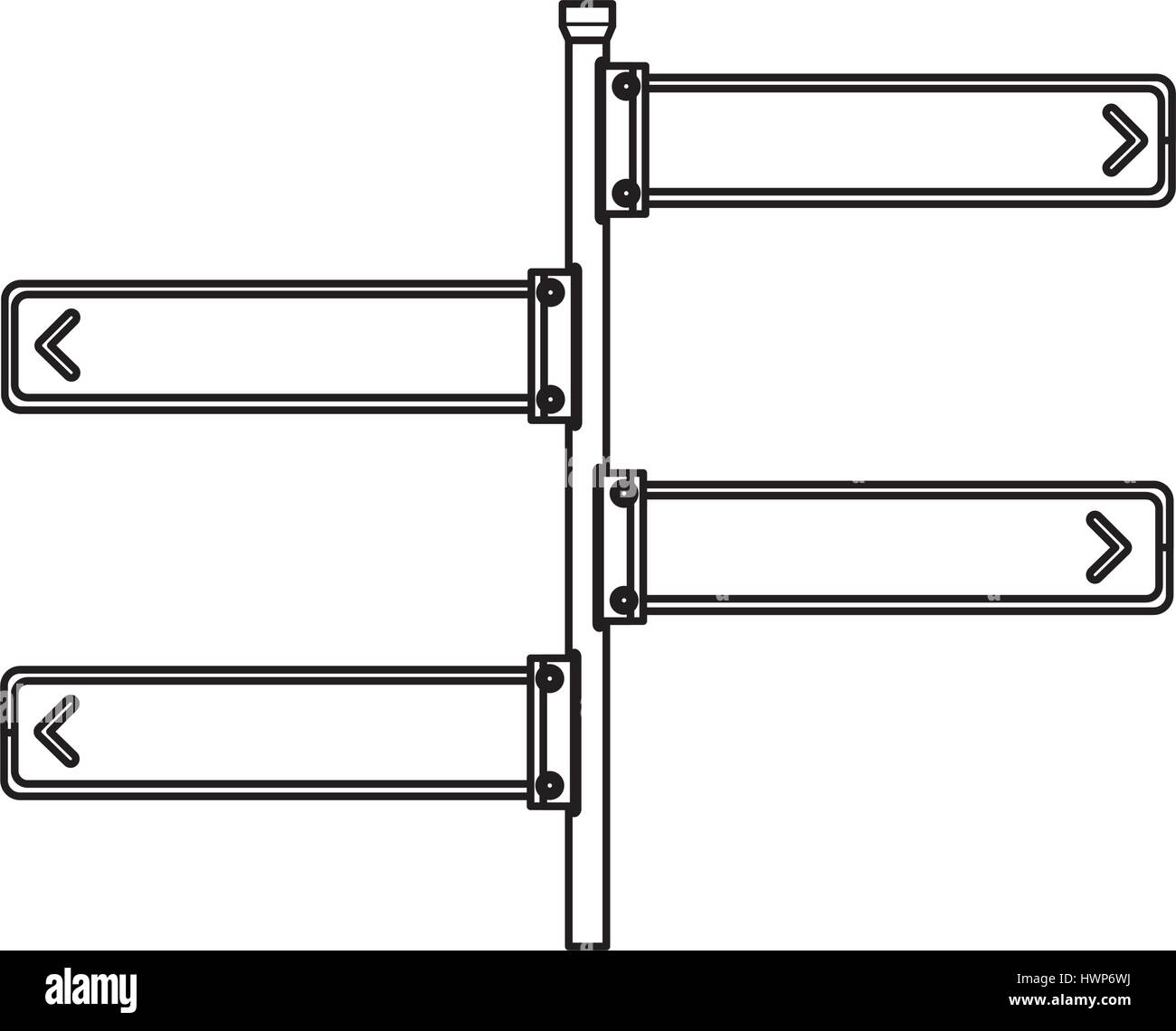 road traffic signal with arrow vector illustration design Stock Vector ...