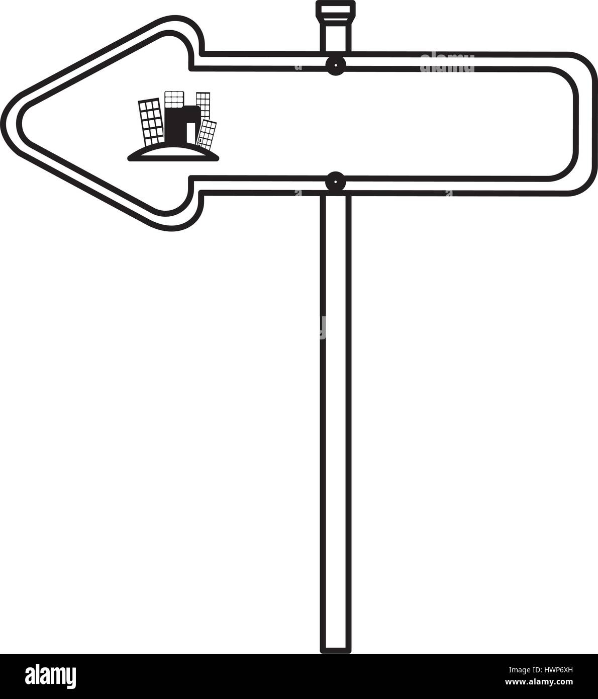 road traffic signal with arrow vector illustration design Stock Vector ...