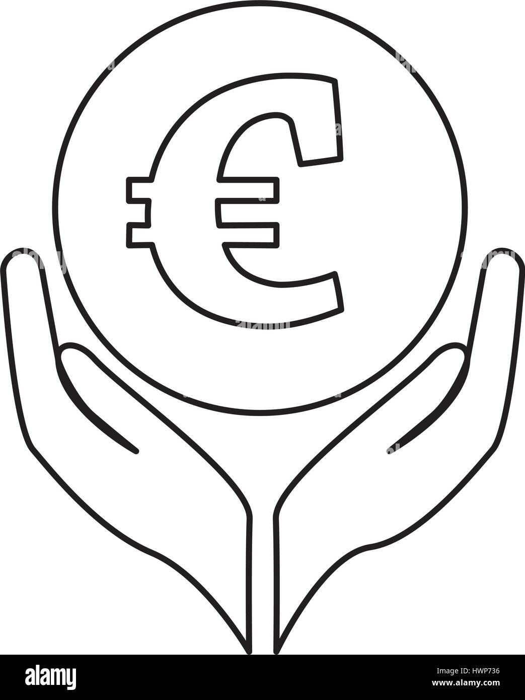 Hands human euro vector hi-res stock photography and images - Alamy