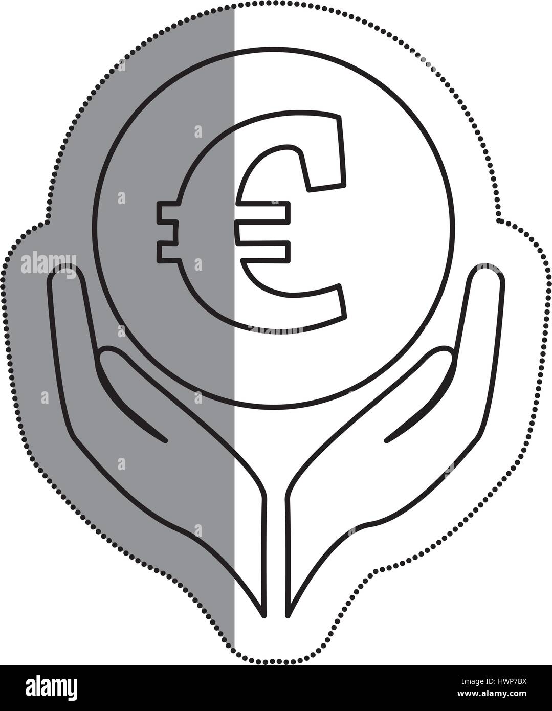 Hands human euro vector hi-res stock photography and images - Alamy