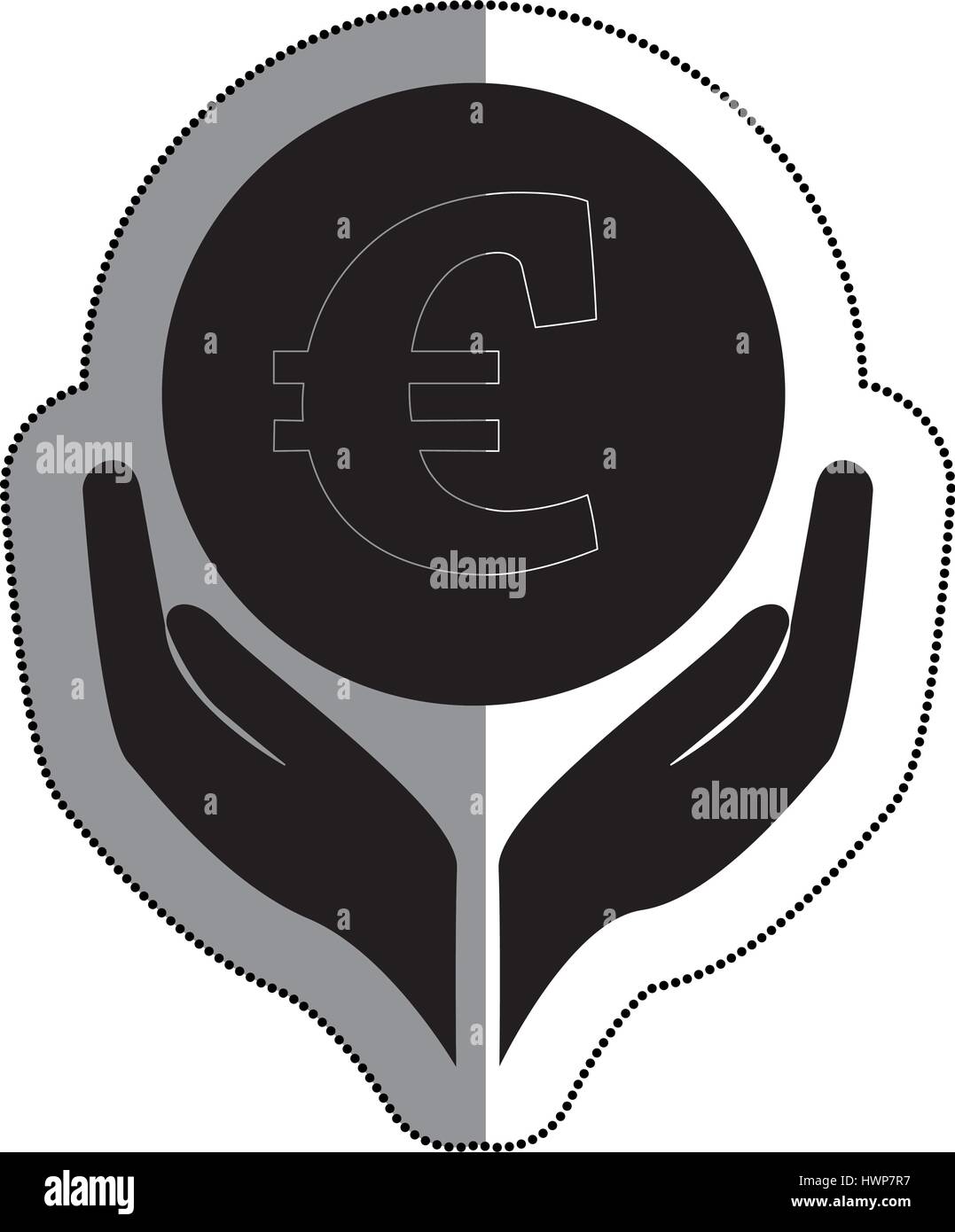 Hands human euro vector hi-res stock photography and images - Alamy