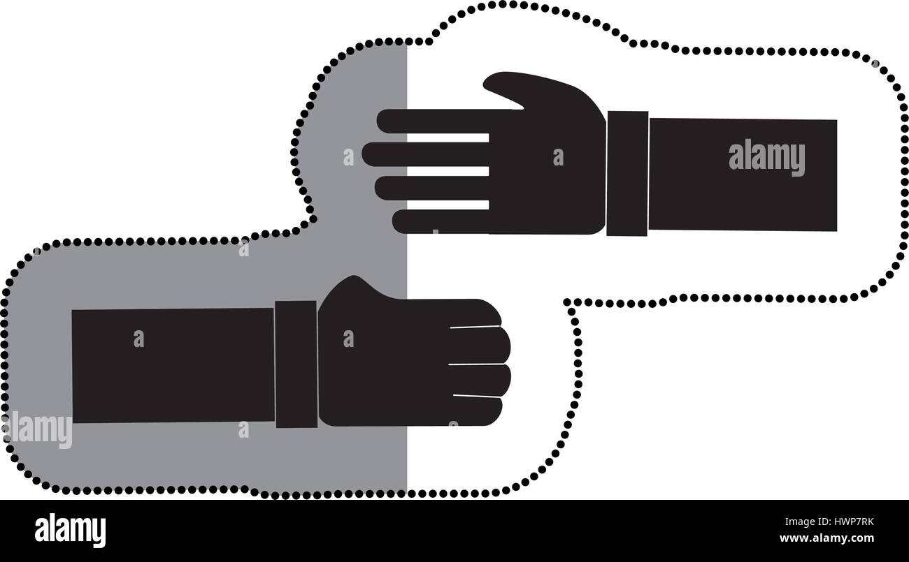 hands human deal icon vector illustration design Stock Vector Image ...