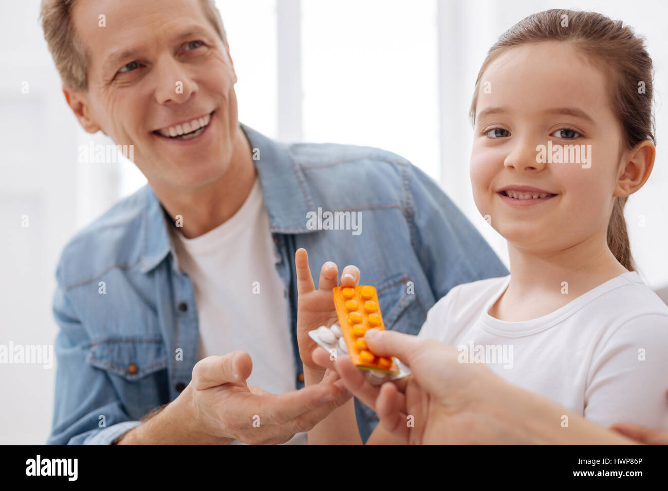 Thank you, doctor. Charming joyful handsome dad taking special ...