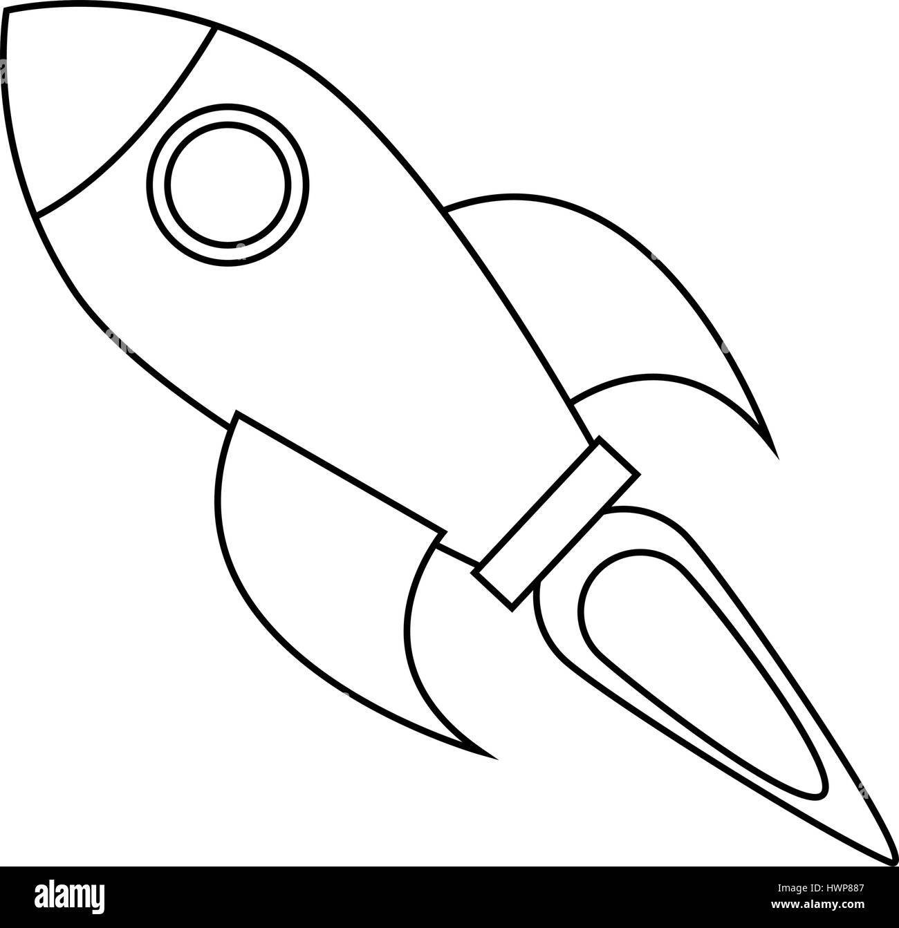 flying rocket icon image Stock Vector Image & Art - Alamy