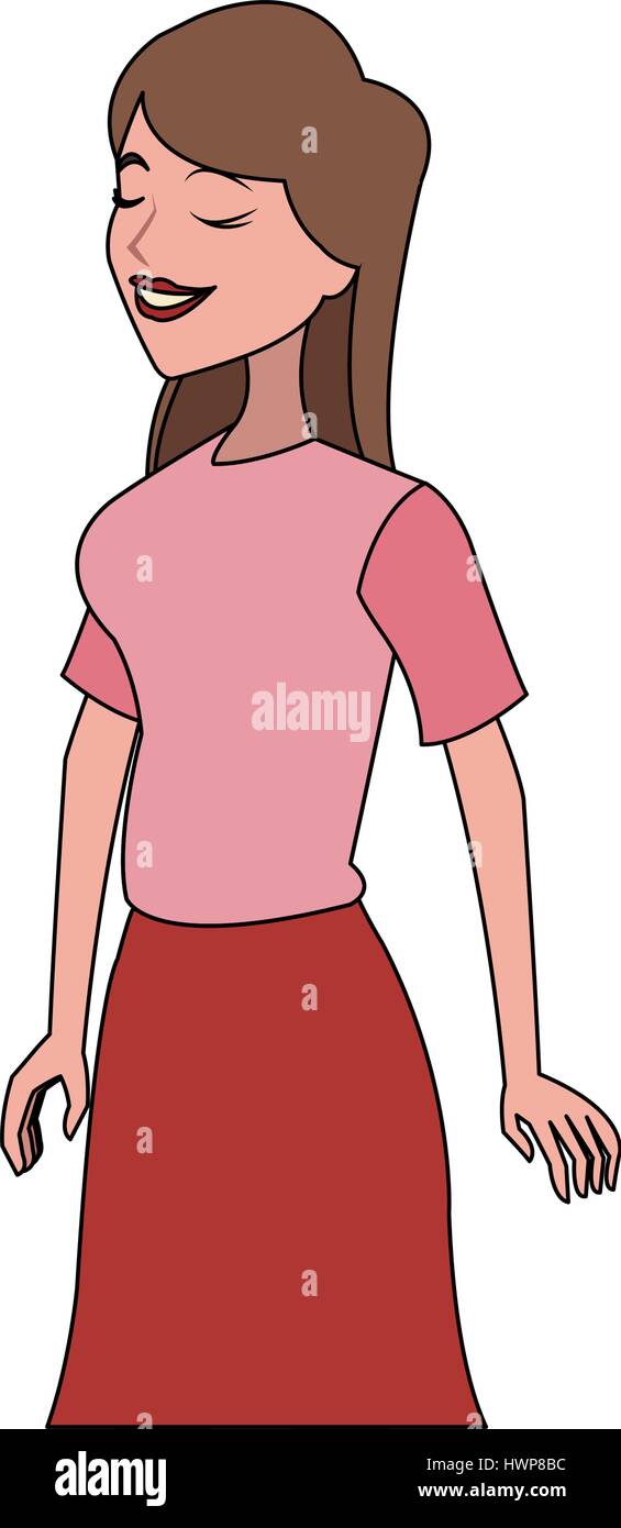 Woman student smile on Stock Vector Images - Alamy