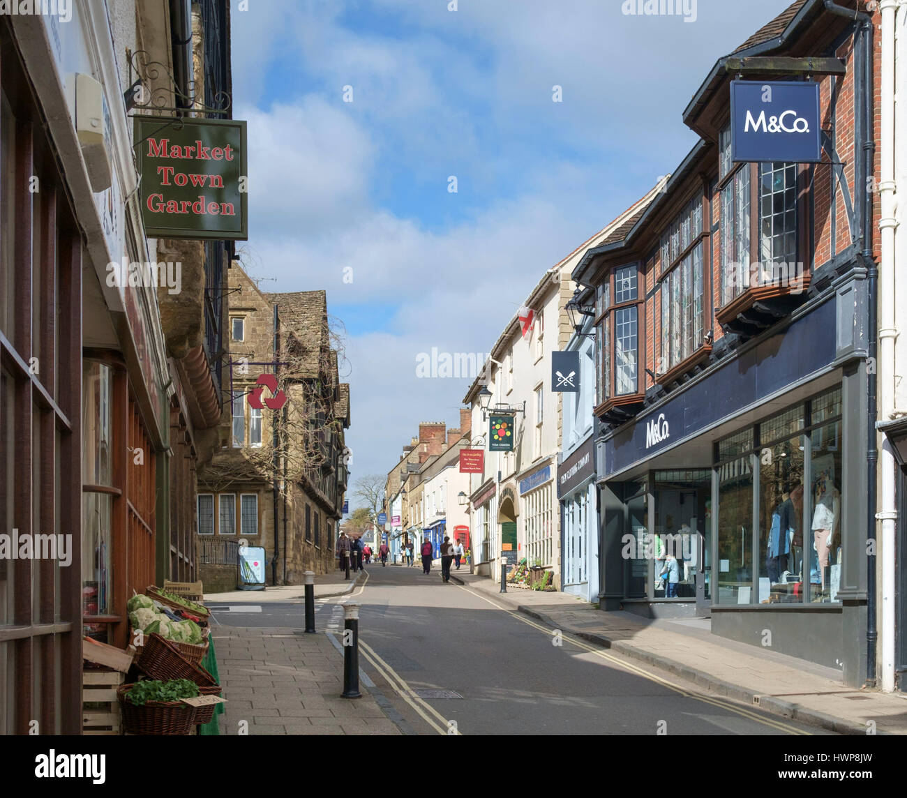 Sherborne a small Town in Dorset England UK Stock Photo - Alamy