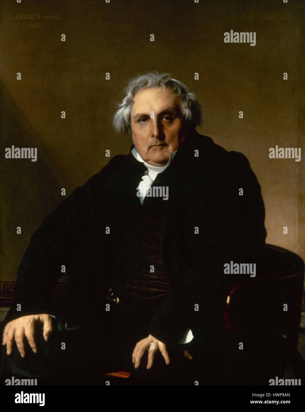 Jean-Auguste-Dominique Ingres (1780-1867). French painter. Portrait of ...