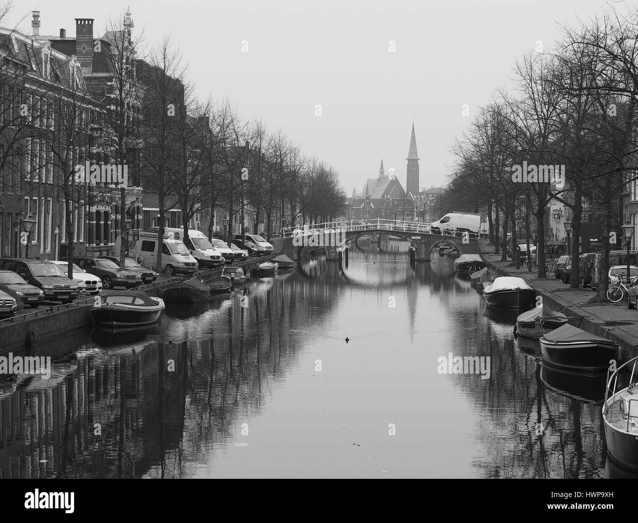 Leiden centre Black and White Stock Photos & Images - Alamy