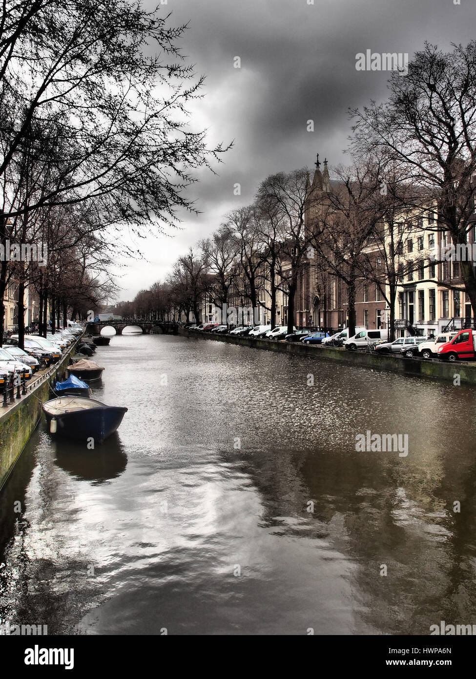 Amsterdam canal storm hi-res stock photography and images - Alamy