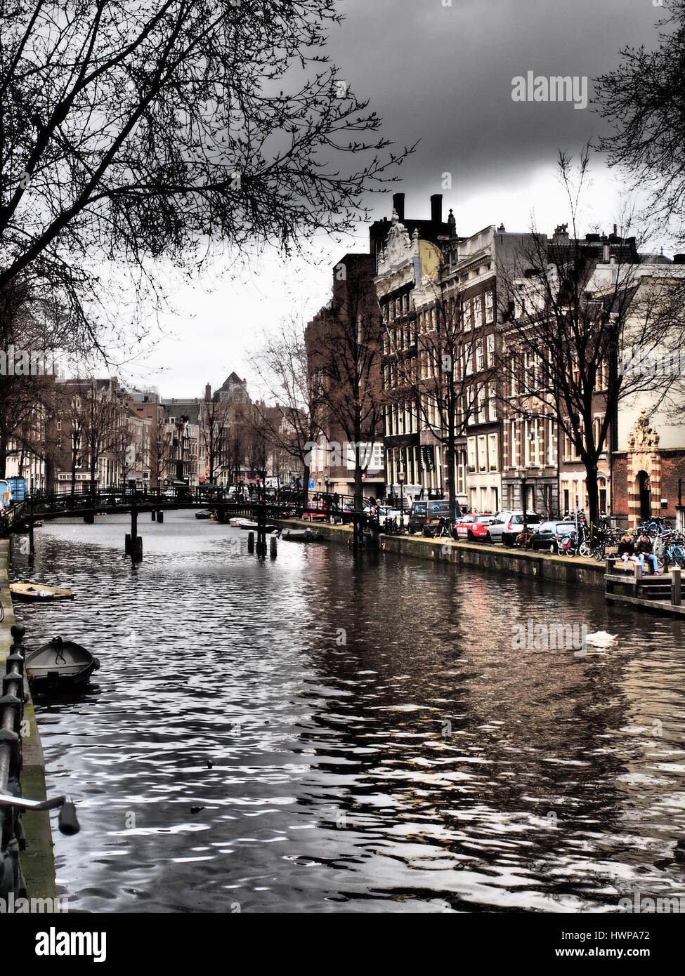 Amsterdam canal storm hi-res stock photography and images - Alamy