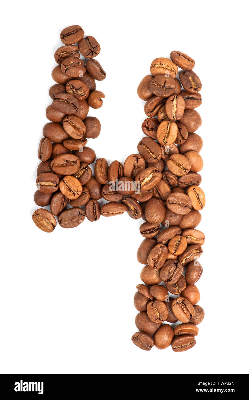 Number from coffee beans hi-res stock photography and images - Alamy