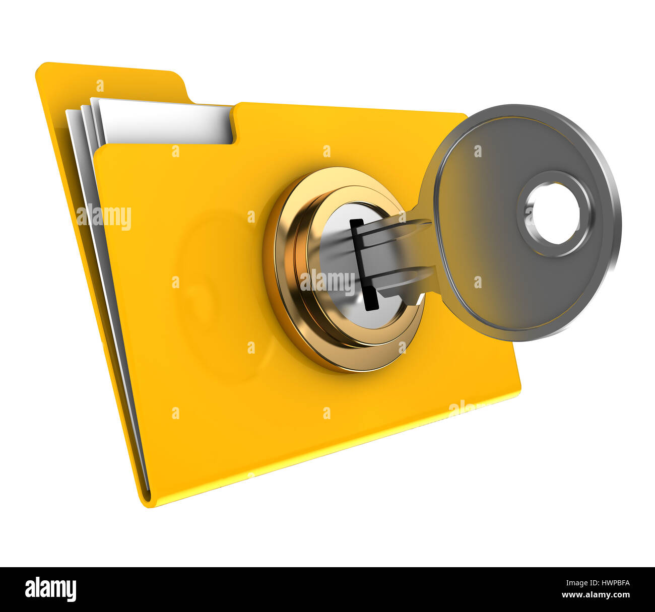 Open yellow folder hi-res stock photography and images - Alamy