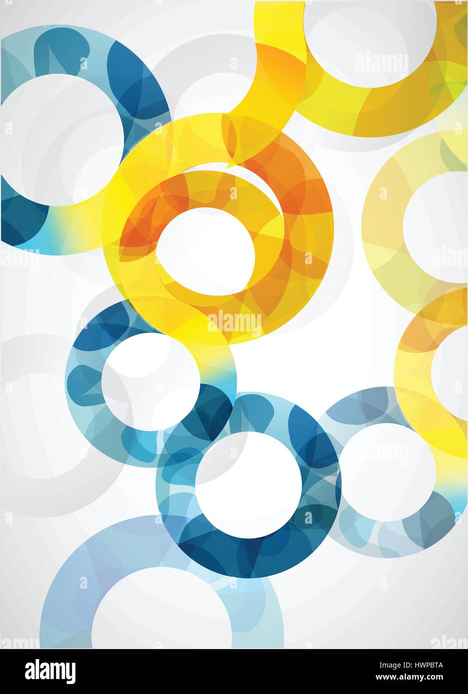 Abstract circles in orange on Stock Vector Images - Alamy