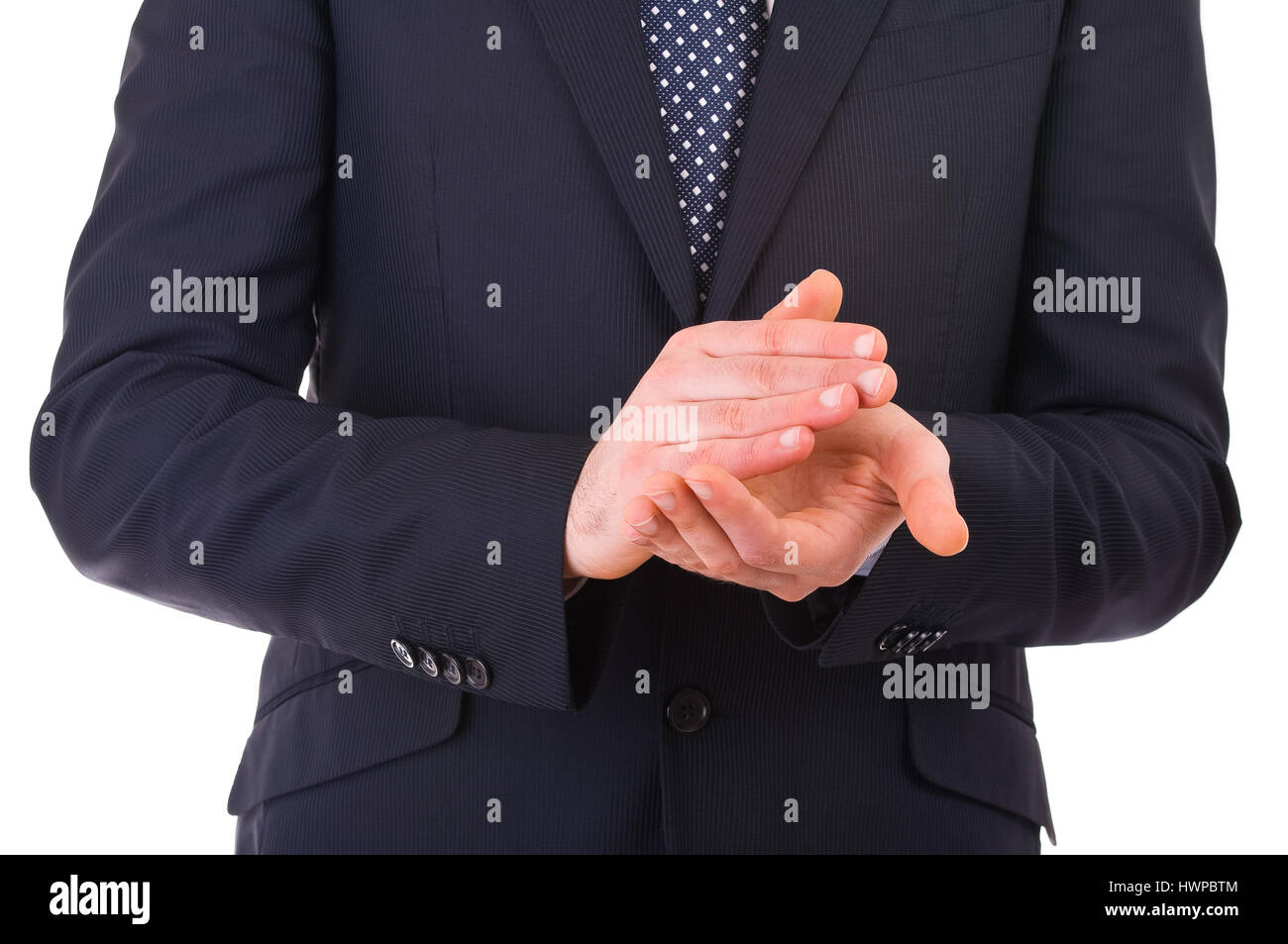 Businessman clapping his hands Stock Photo - Alamy Businessman clapping his hands Stock Photo - Alamy