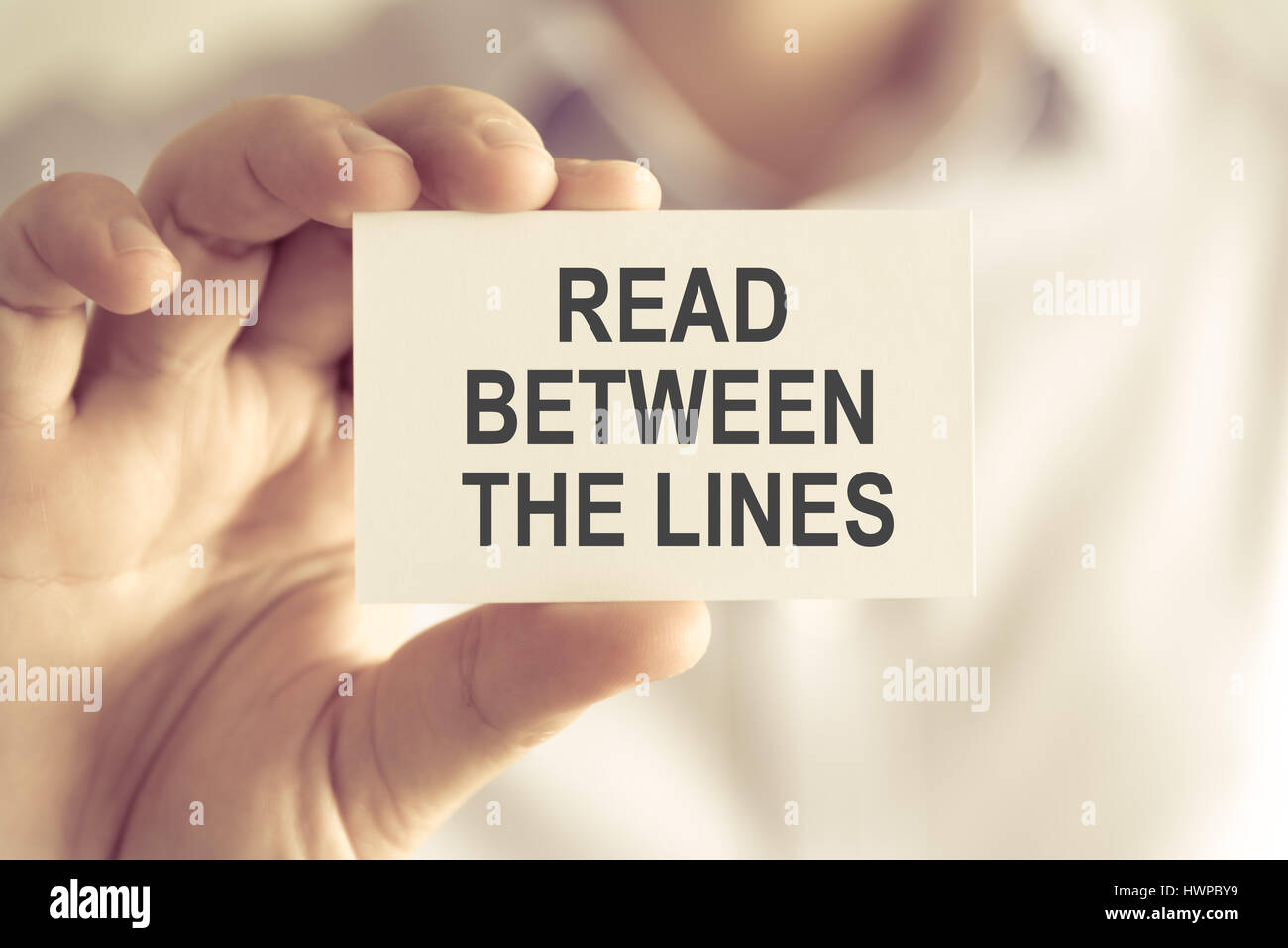 Read between the lines hi-res stock photography and images - Alamy
