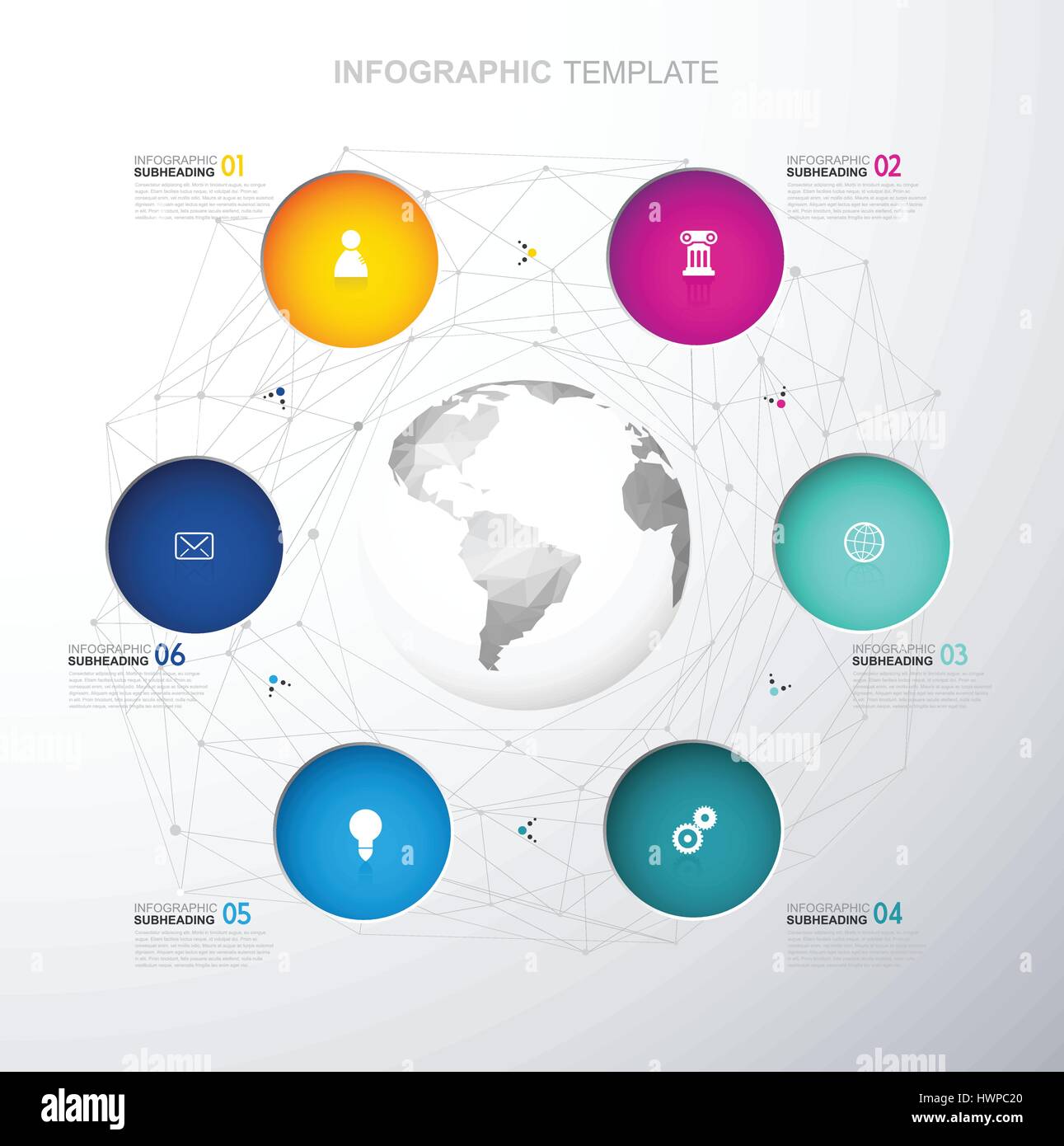 Word map circles Stock Vector Images - Alamy