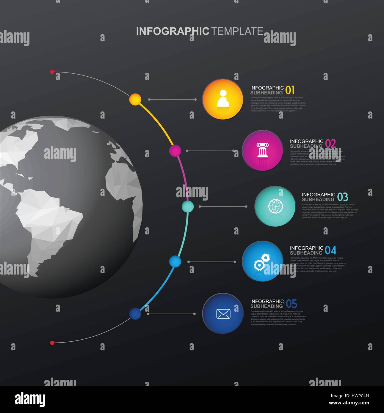 Word map circles hi-res stock photography and images - Alamy