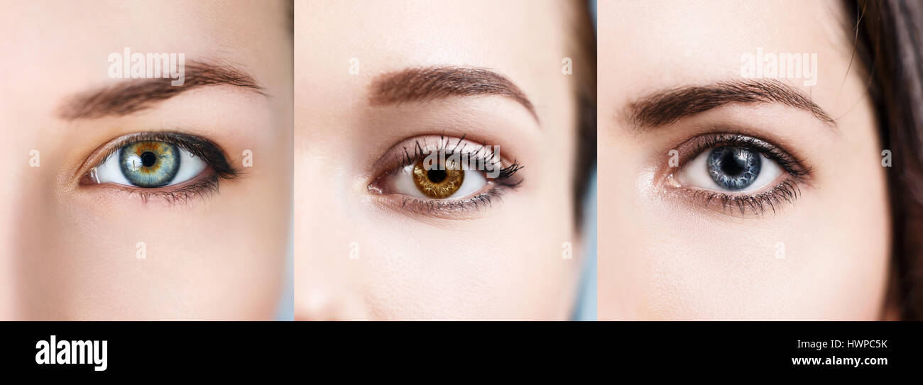Woman different color eyes hi-res stock photography and images - Alamy