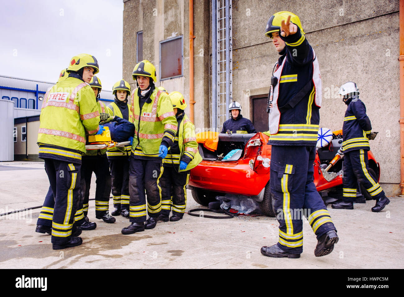 Fire and Rescue Service Training Stock Photo - Alamy