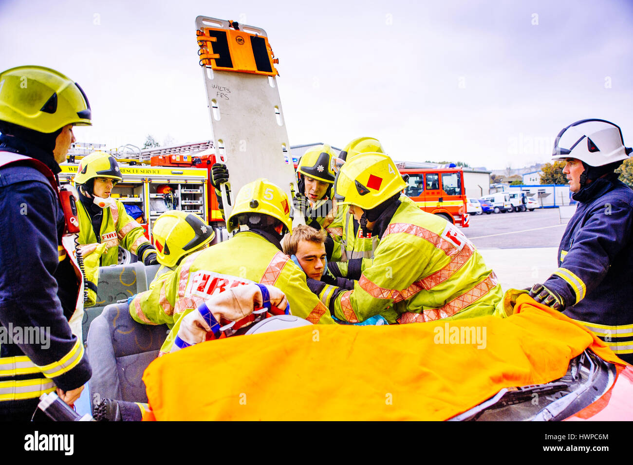 Fire and Rescue Service Training Stock Photo - Alamy