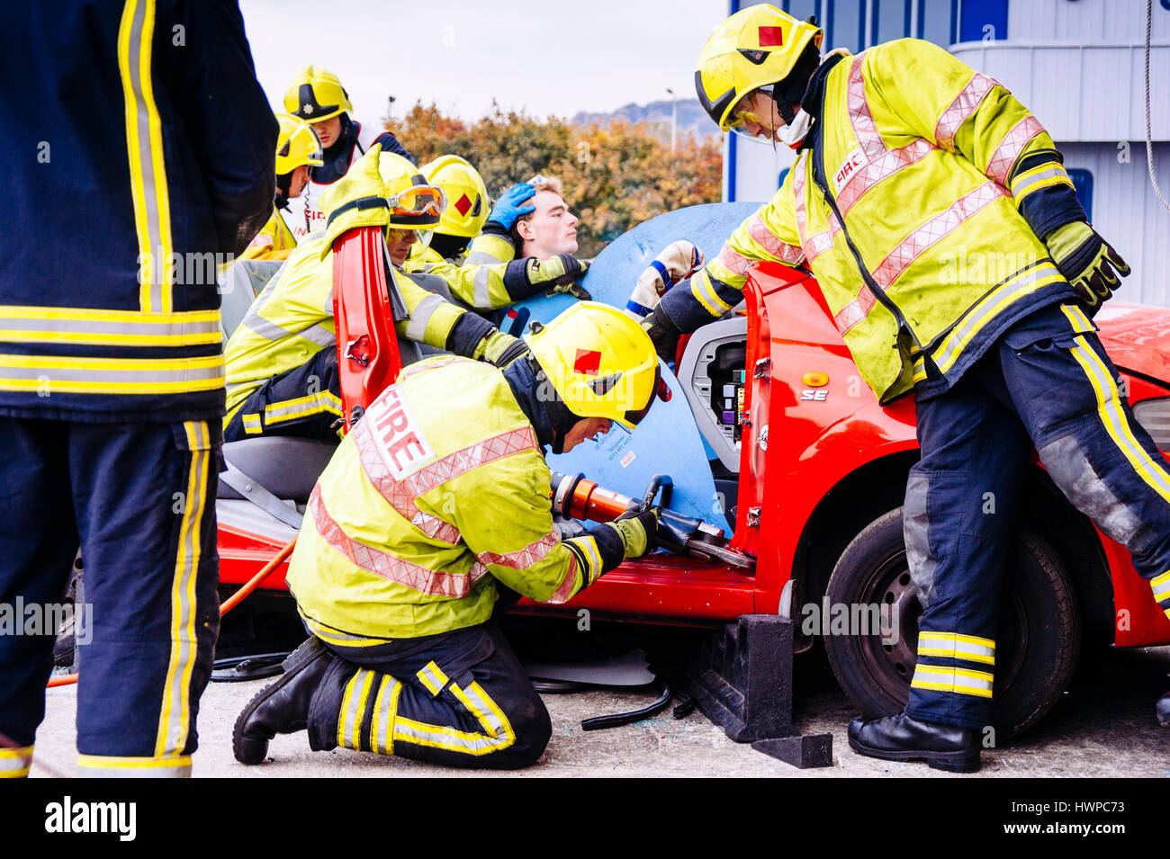 Fire and Rescue Service Training Stock Photo - Alamy