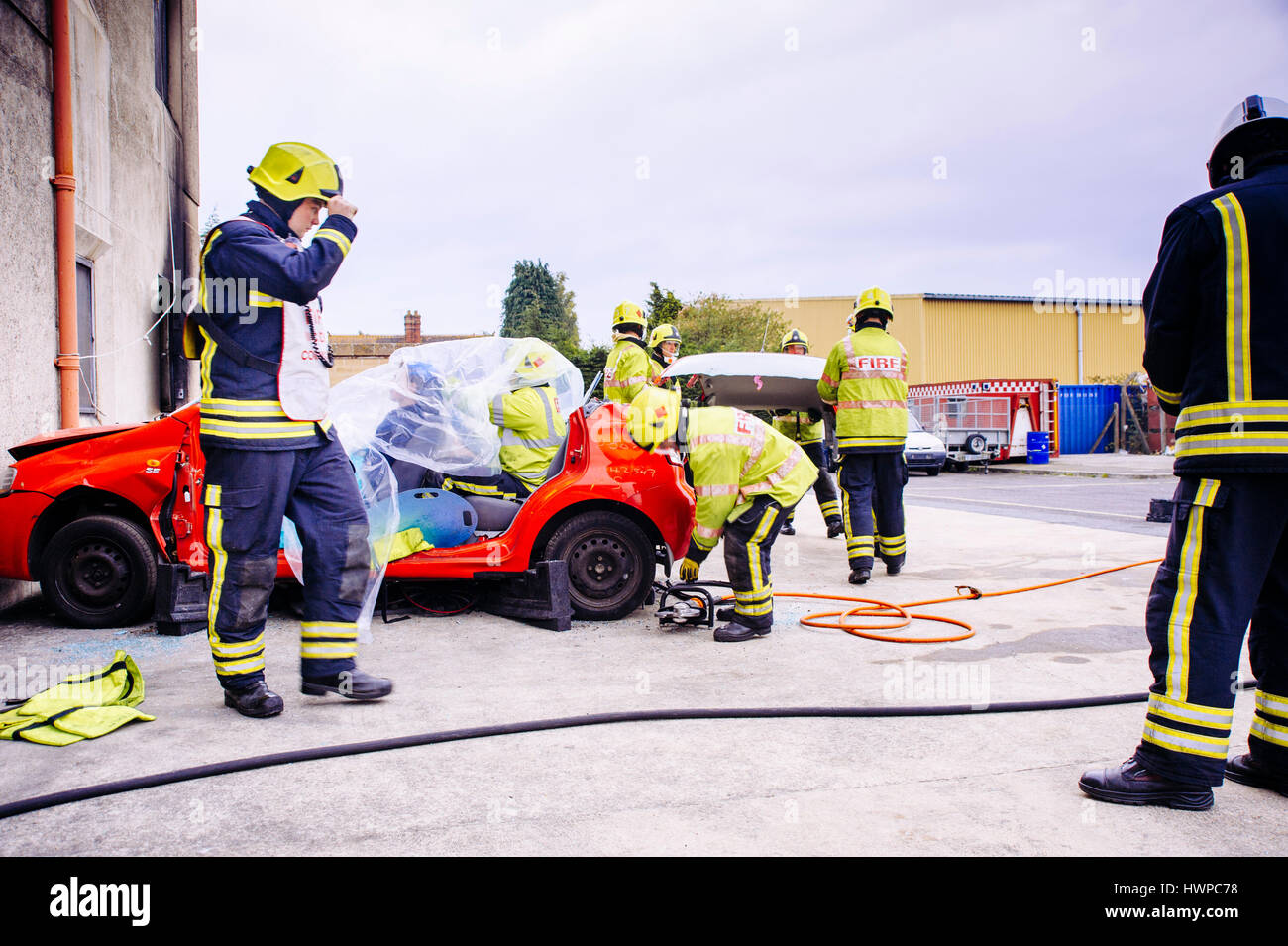 Fire and Rescue Service Training Stock Photo - Alamy