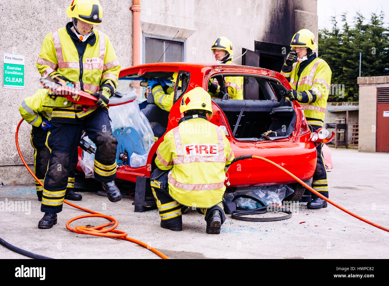 Fire and Rescue Service Training Stock Photo - Alamy