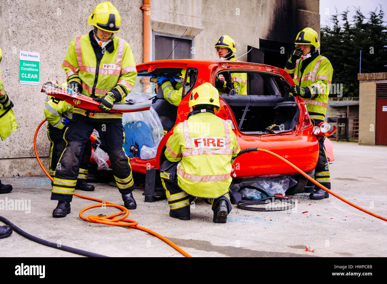 Fire and Rescue Service Training Stock Photo - Alamy