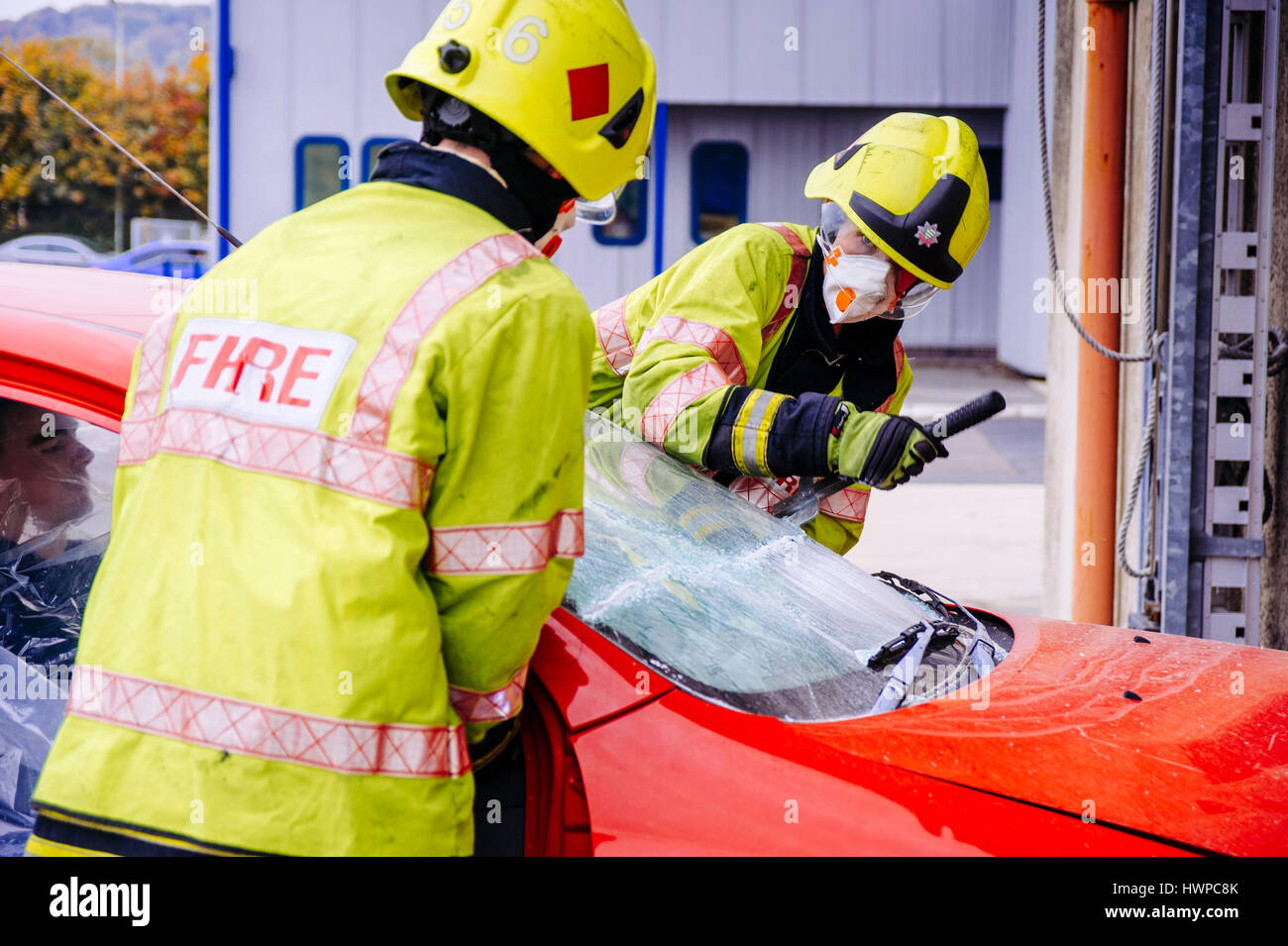 Fire and Rescue Service Training Stock Photo - Alamy