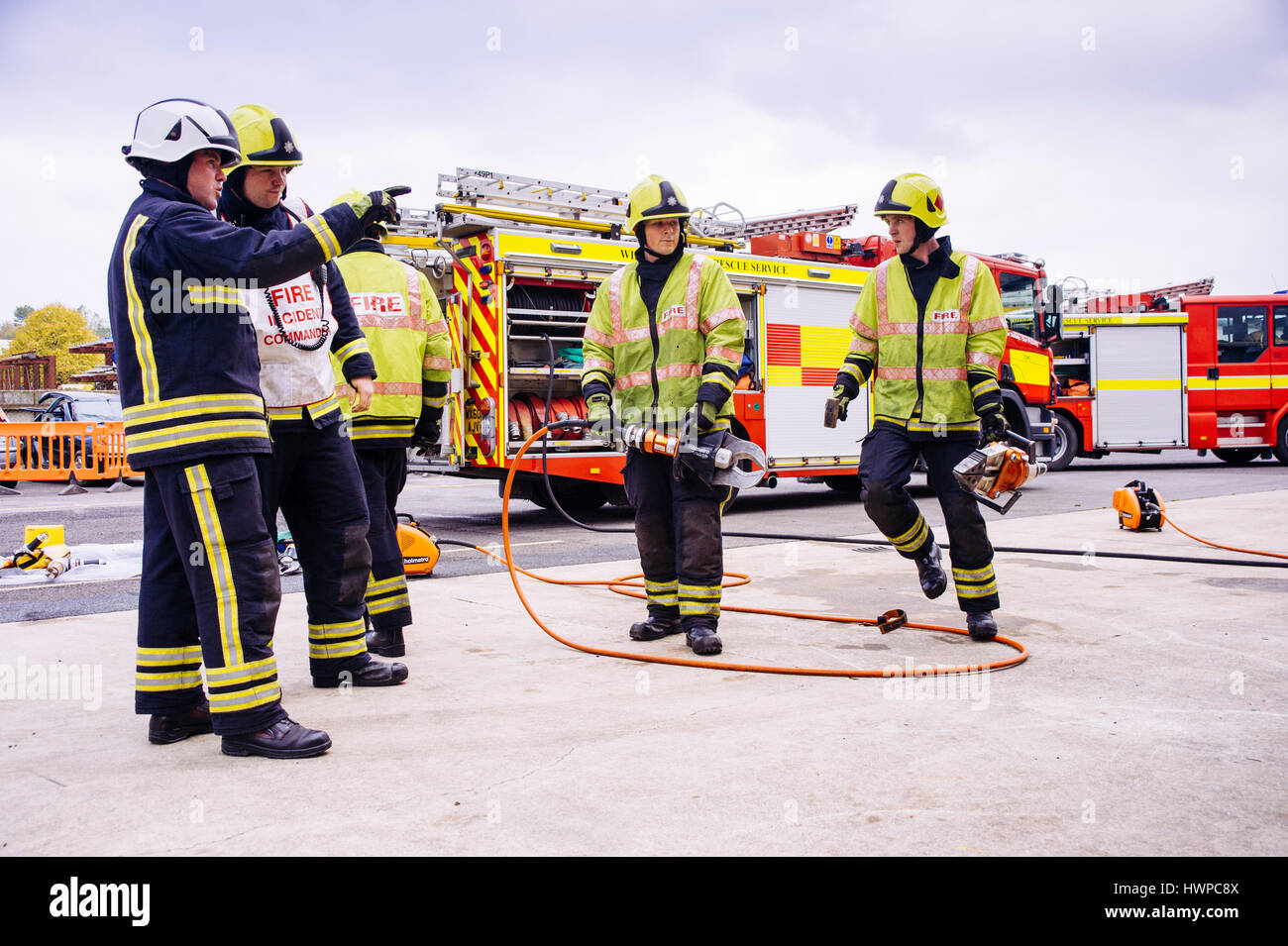 Fire and Rescue Service Training Stock Photo - Alamy