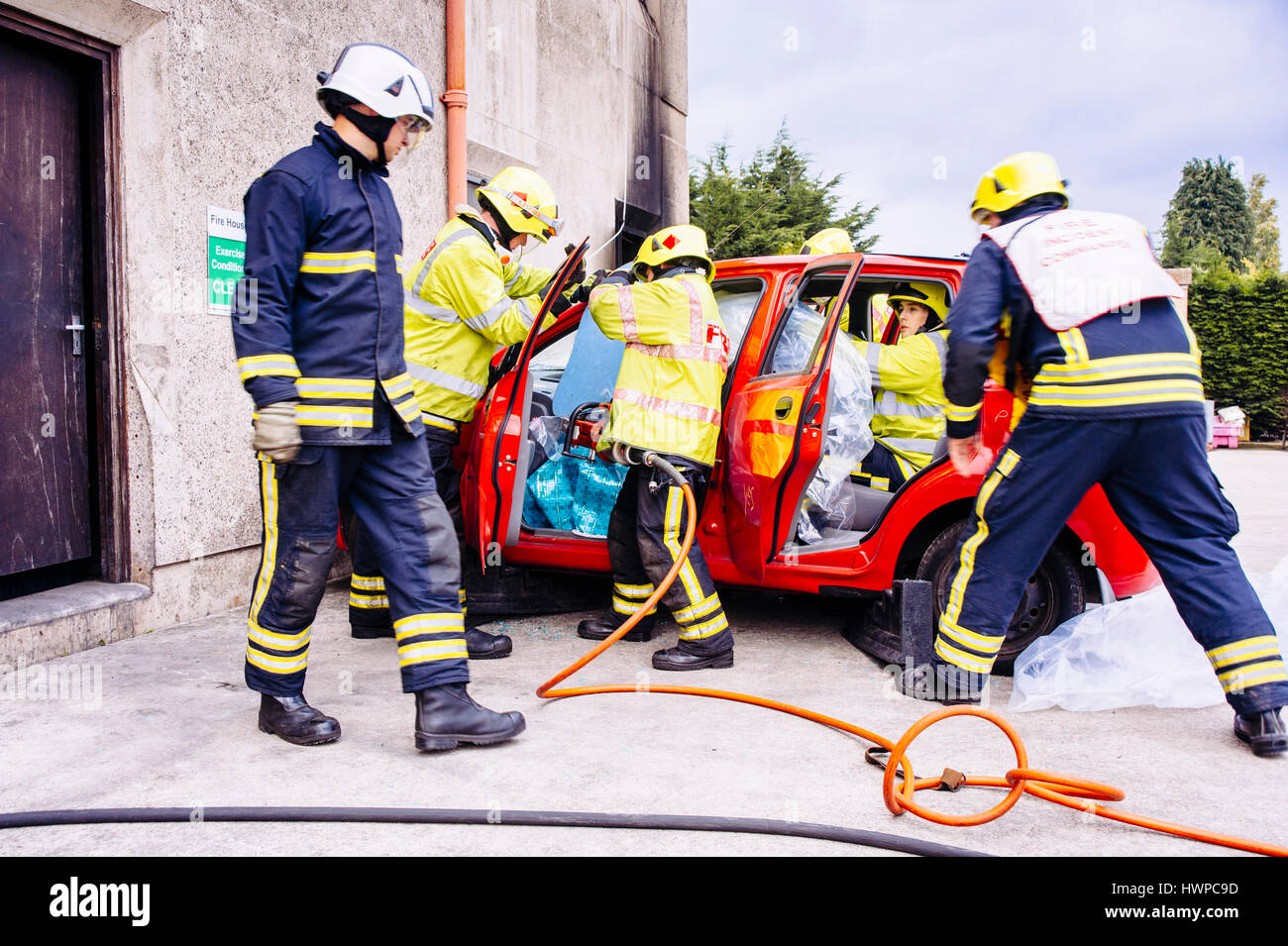 Fire and Rescue Service Training Stock Photo - Alamy