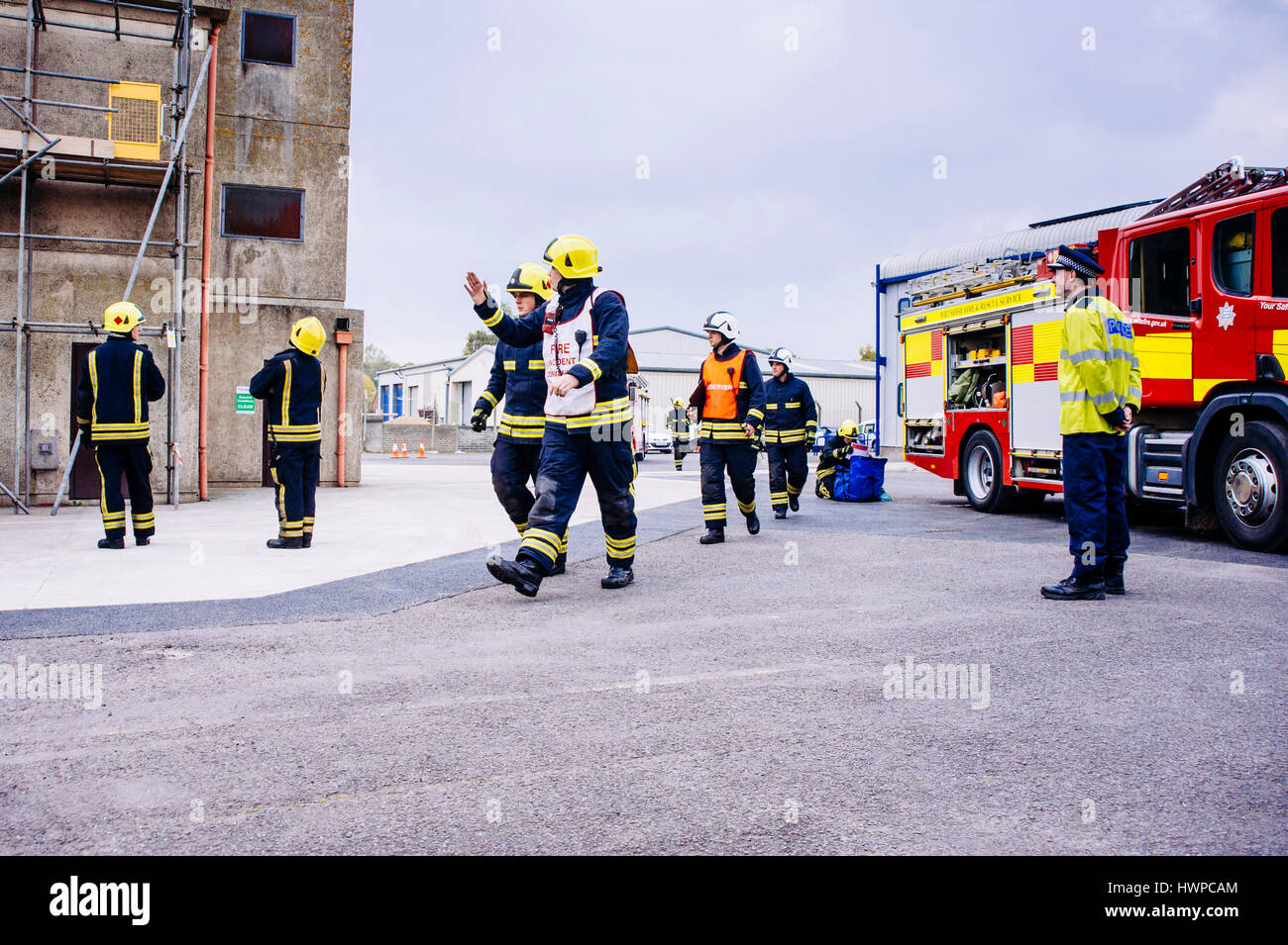 Fire and Rescue Service Training Stock Photo - Alamy