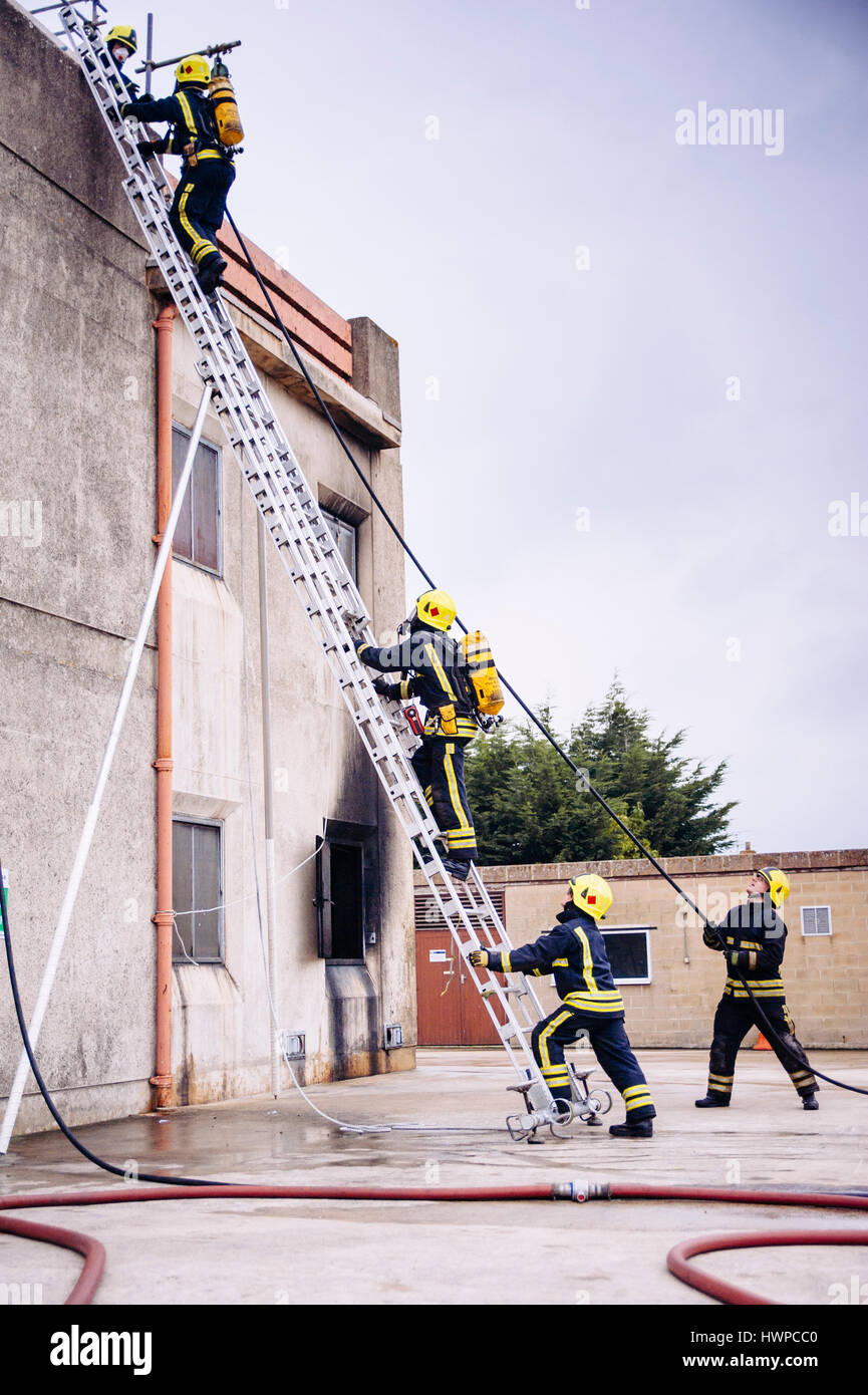Fire and Rescue Service Training Stock Photo - Alamy