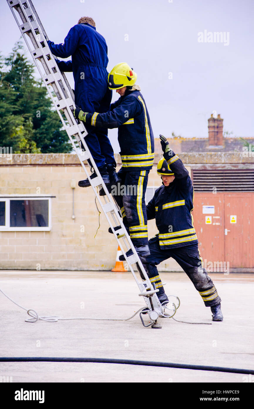 Fire and Rescue Service Training Stock Photo - Alamy