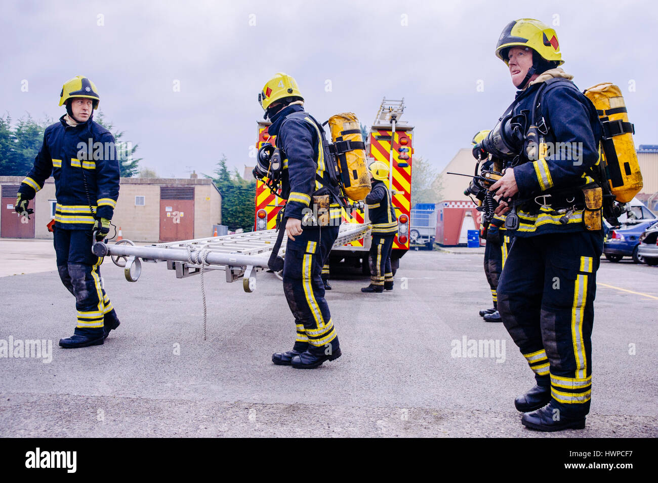 Fire and Rescue Service Training Stock Photo - Alamy