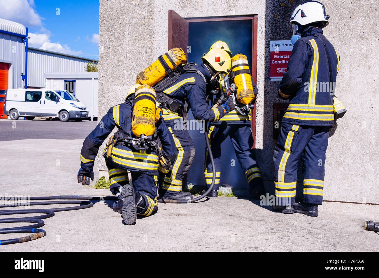 Fire and Rescue Service Training Stock Photo - Alamy