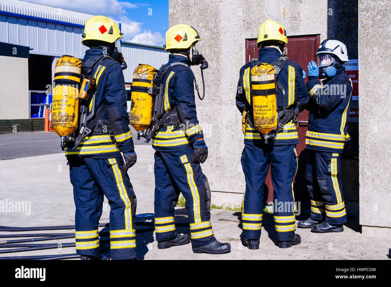 Fire and Rescue Service Training Stock Photo - Alamy