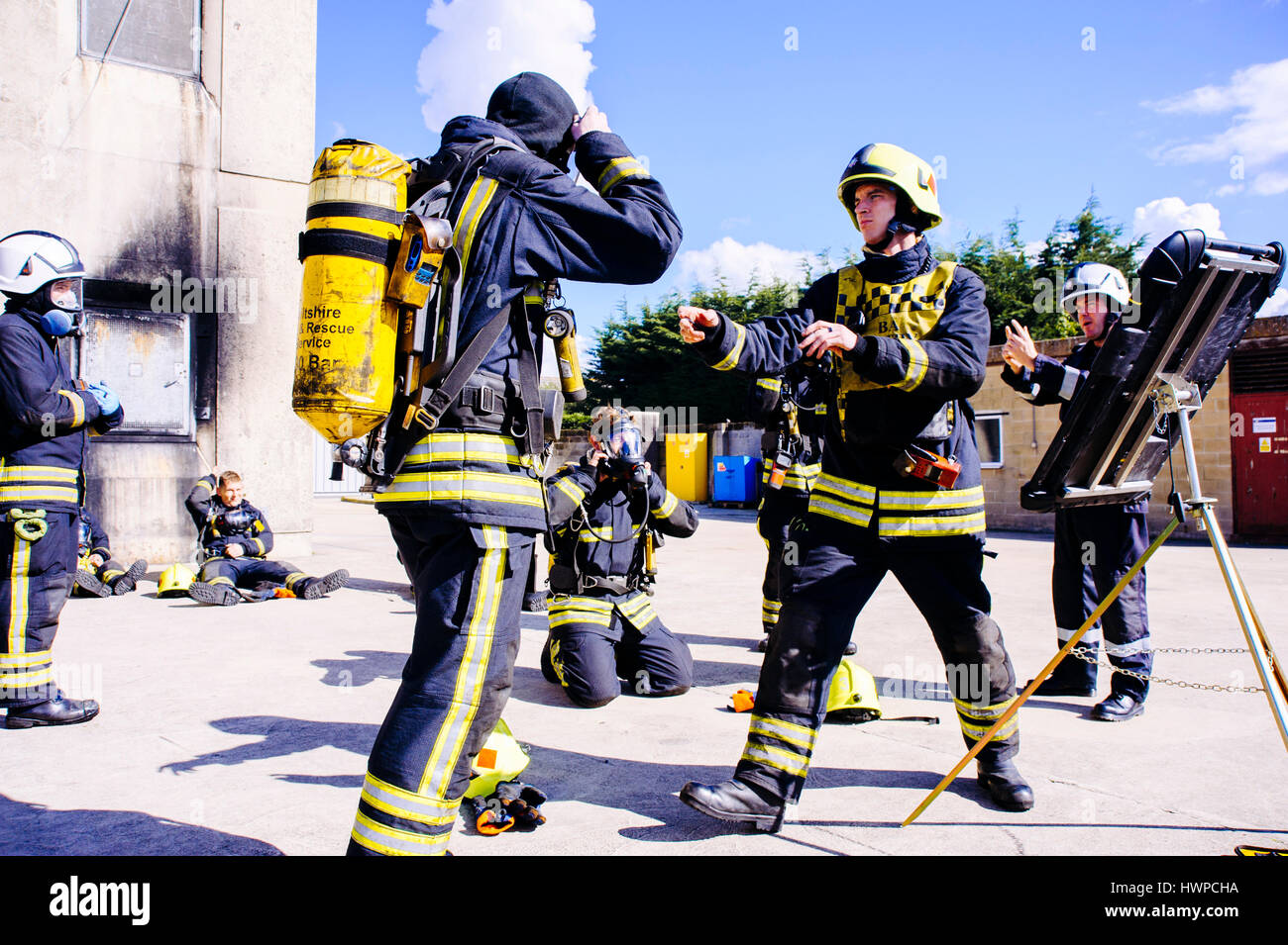 Fire and Rescue Service Training Stock Photo - Alamy