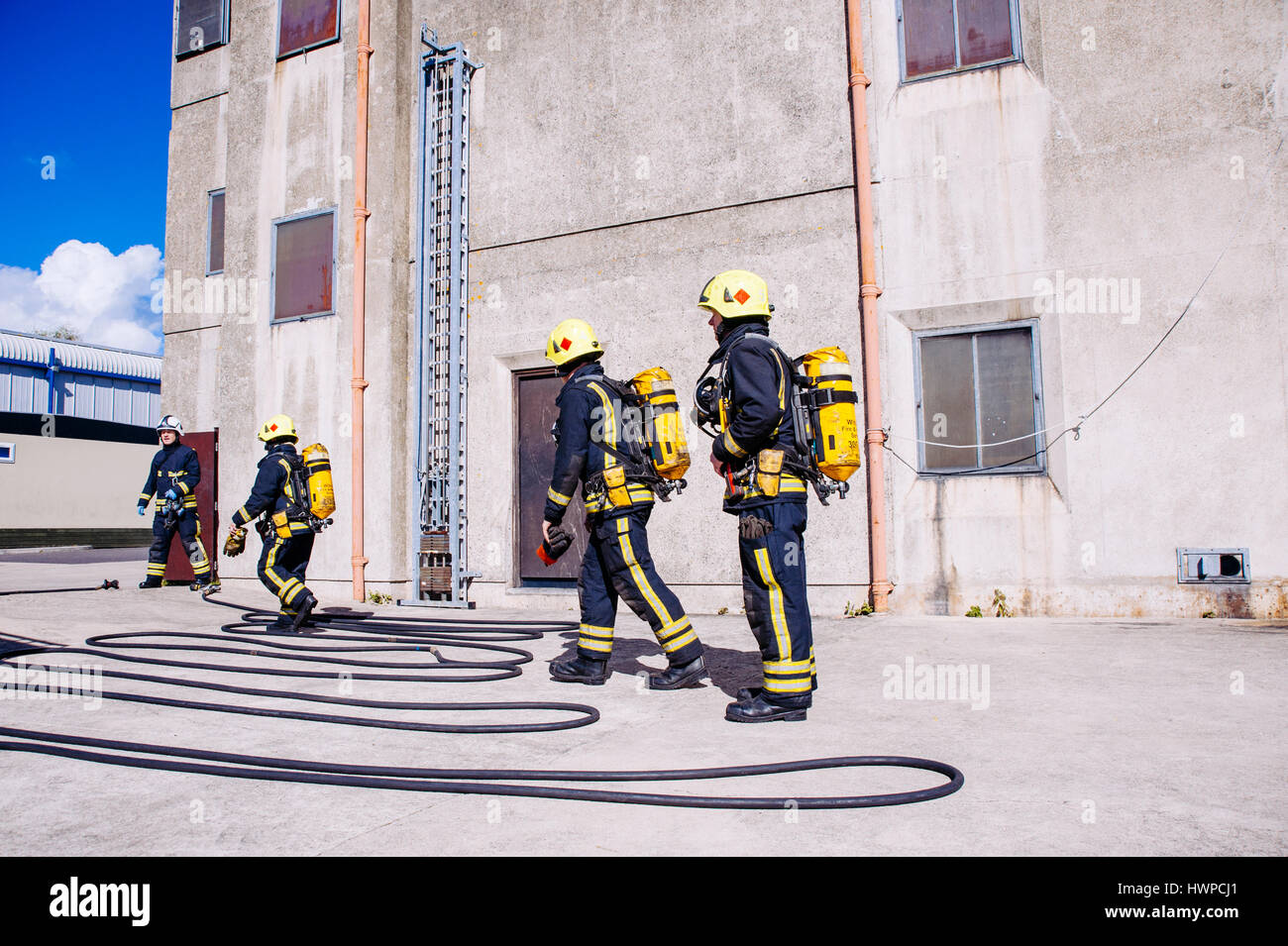 Fire and Rescue Service Training Stock Photo - Alamy