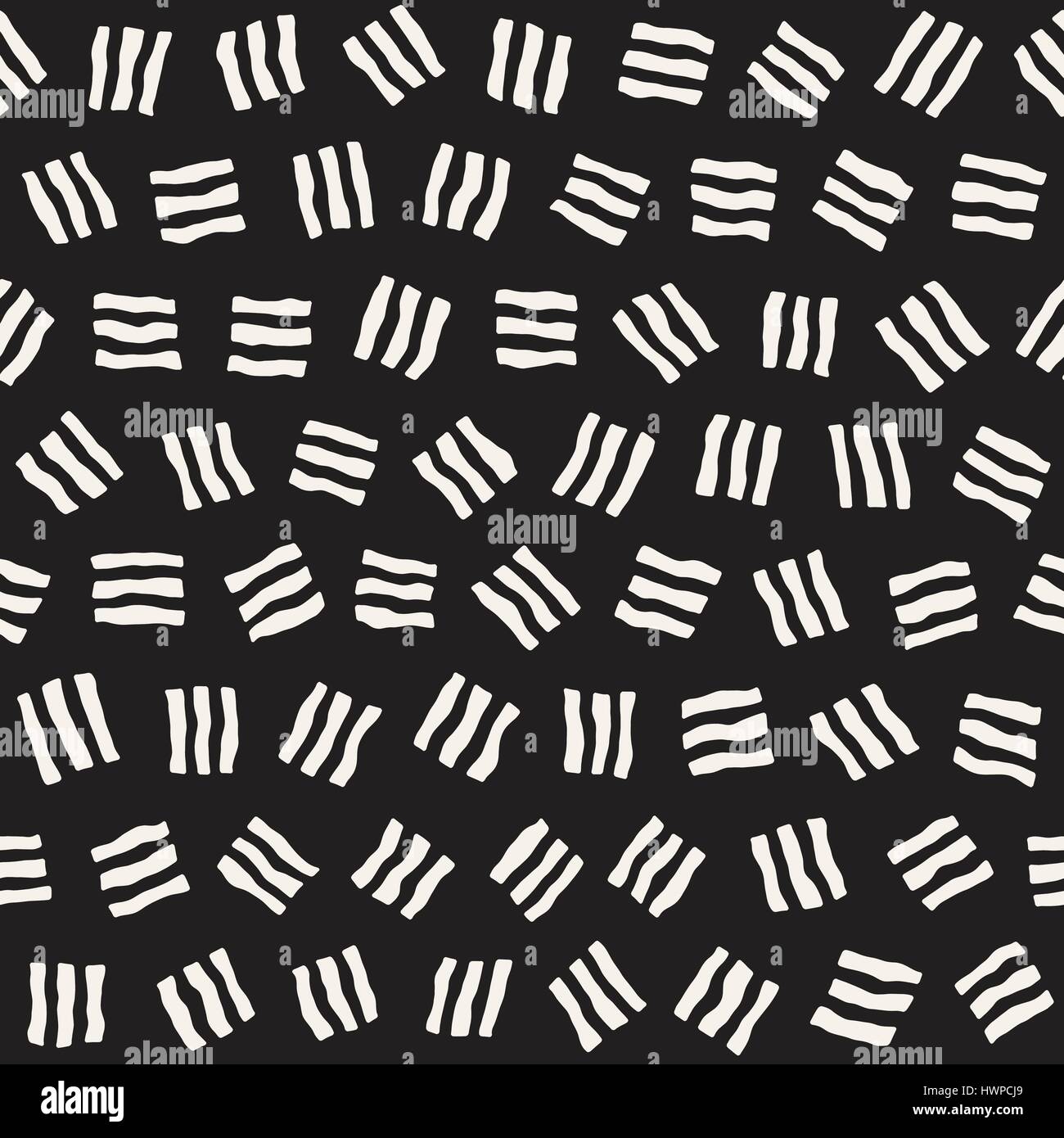 Vector Seamless Pattern. Abstract Background With Scattered Geometric ...