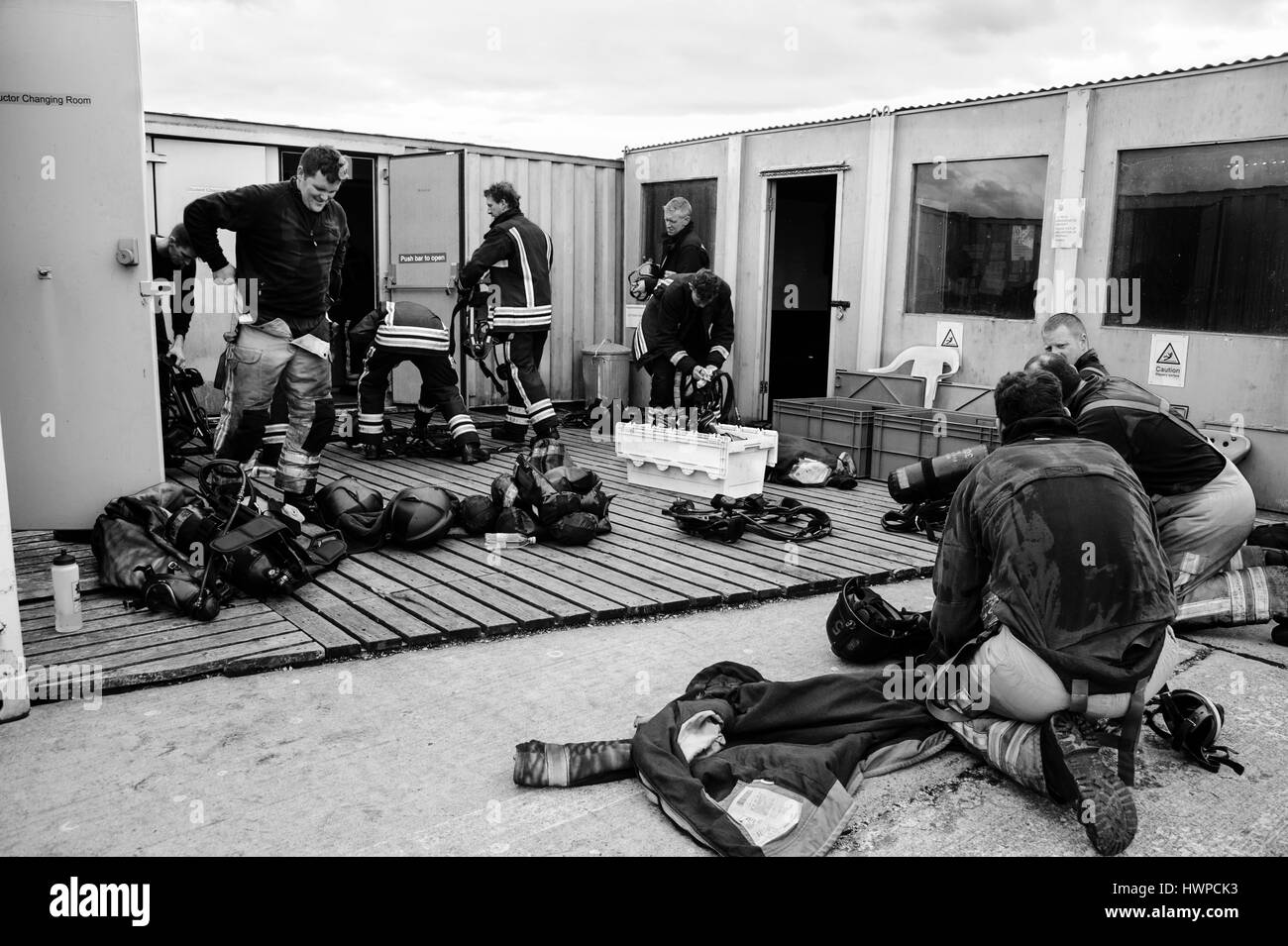 Fire engine rescue service Black and White Stock Photos & Images - Alamy