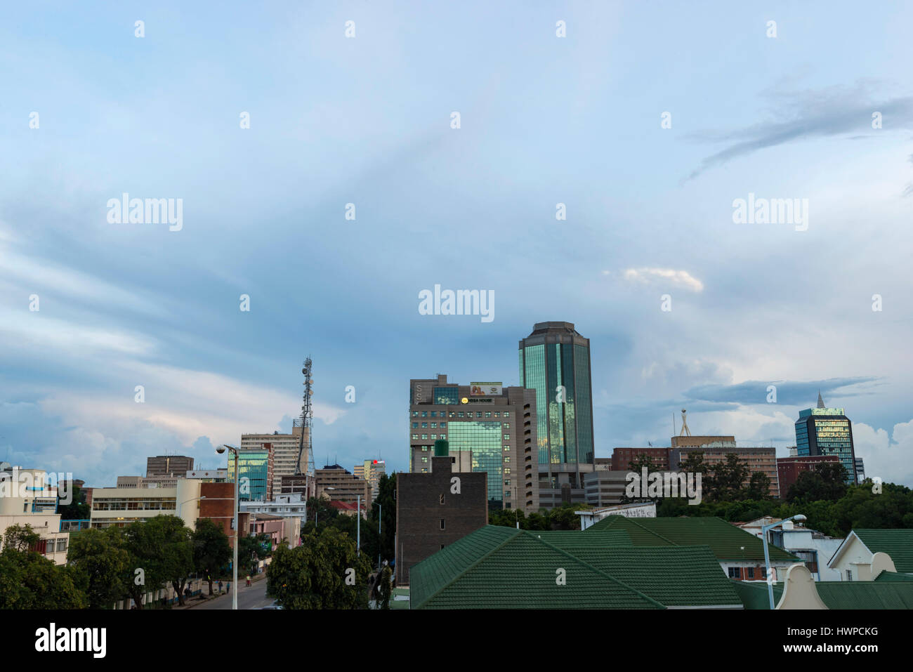 Harare city capital city of zimbabwe harare district large afric hi-res ...