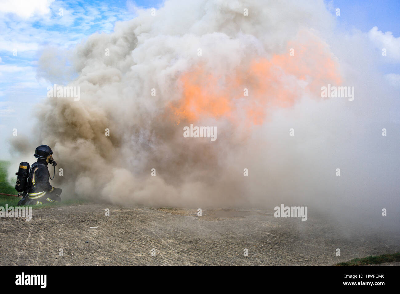 Fire and Rescue Service Training Stock Photo - Alamy