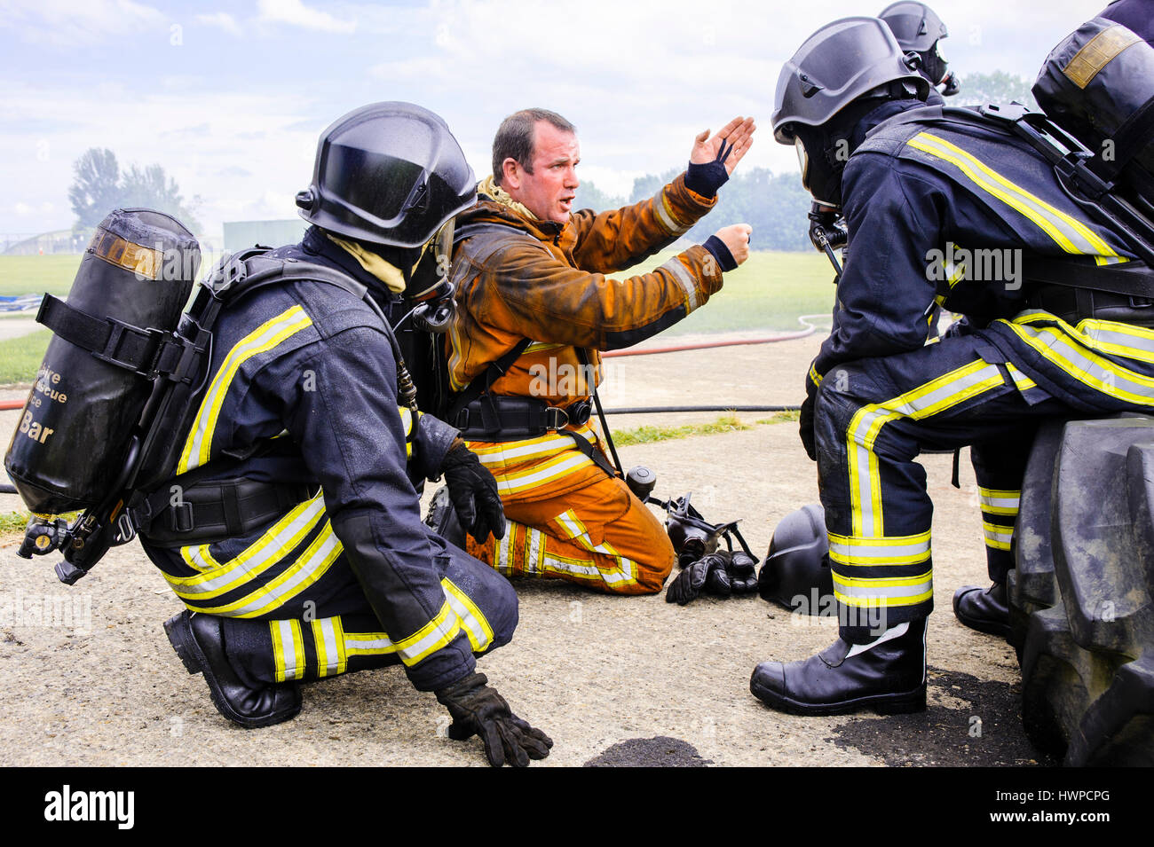 Fire and Rescue Service Training Stock Photo - Alamy