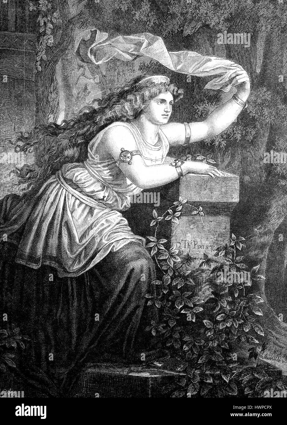 Isolde on the Castle steps. The story of Tristan and Isolde is one of ...