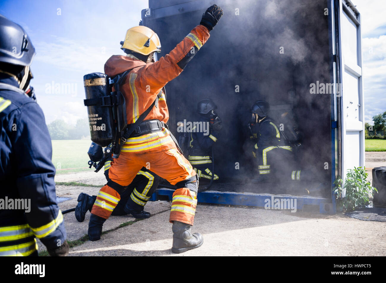 Fire and Rescue Service Training Stock Photo - Alamy